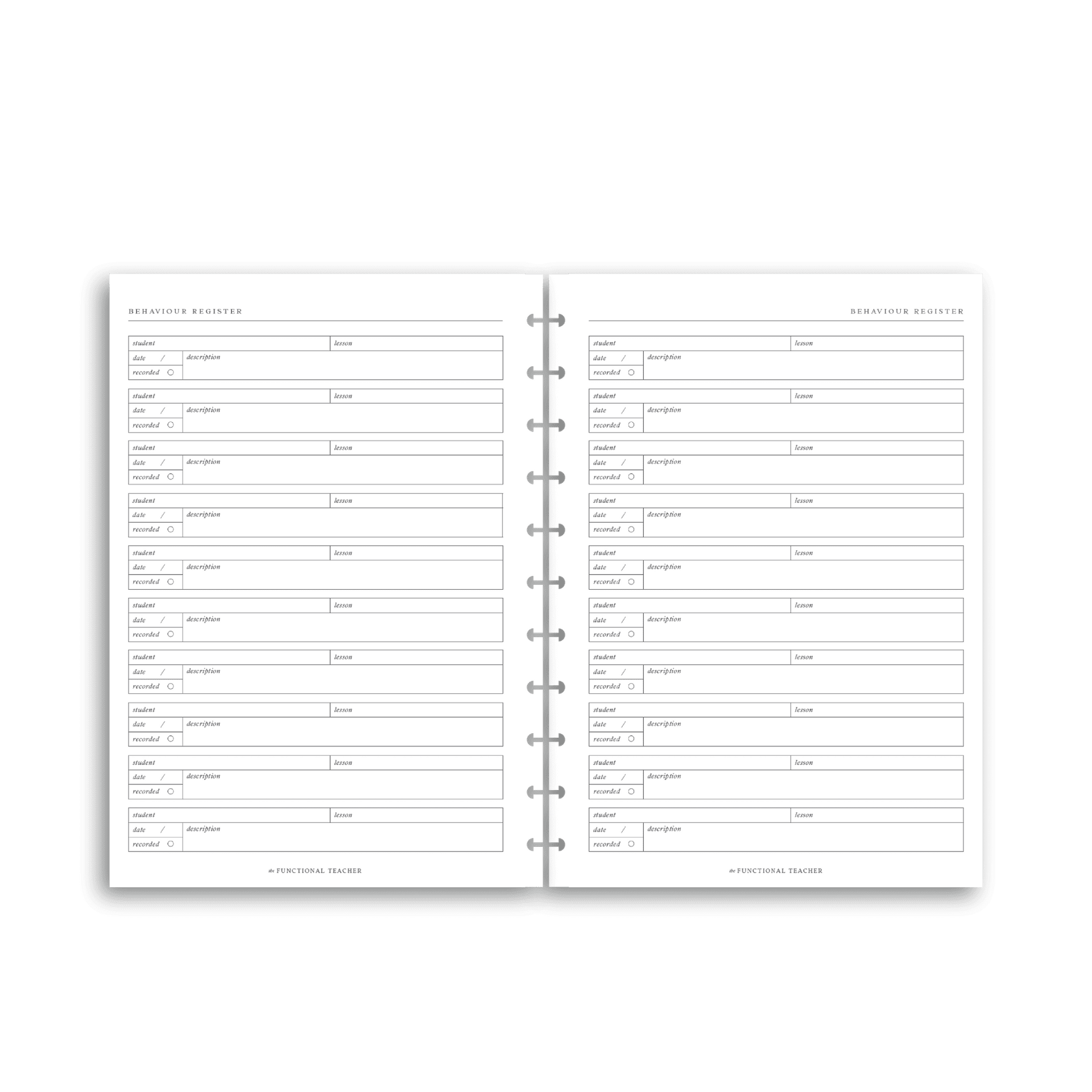 Customizable Disc Planners – The Functional Teacher